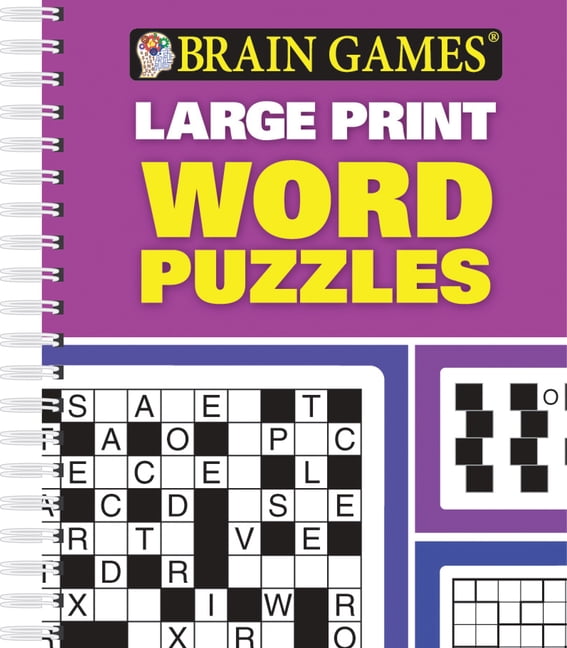 Brain Games Brain Games - Large Print - Word Puzzles, (Spiral-Bound ...