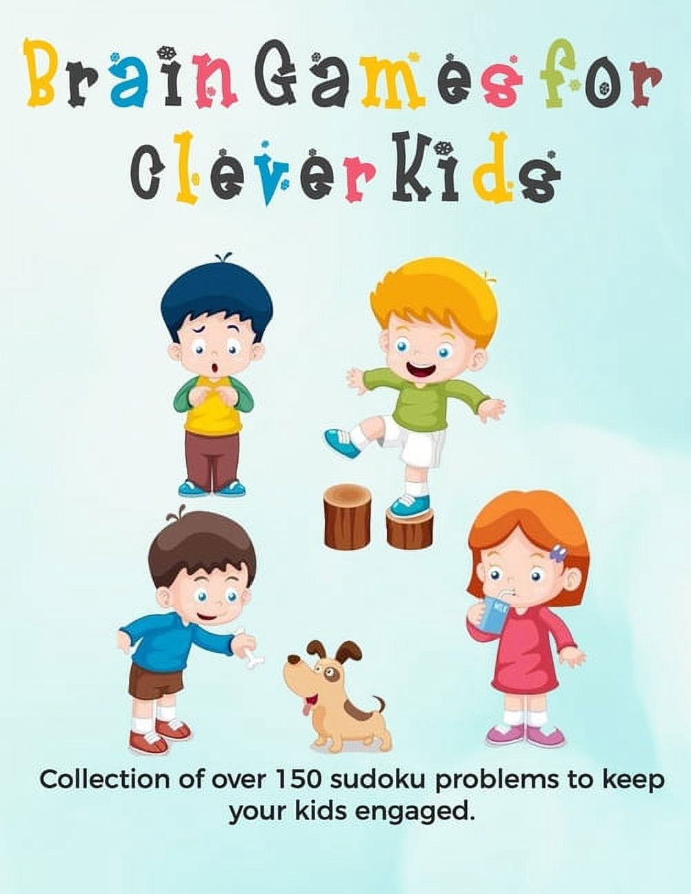 Brain Games for Clever Kids: large print sudoku booksgifts for kids who ...
