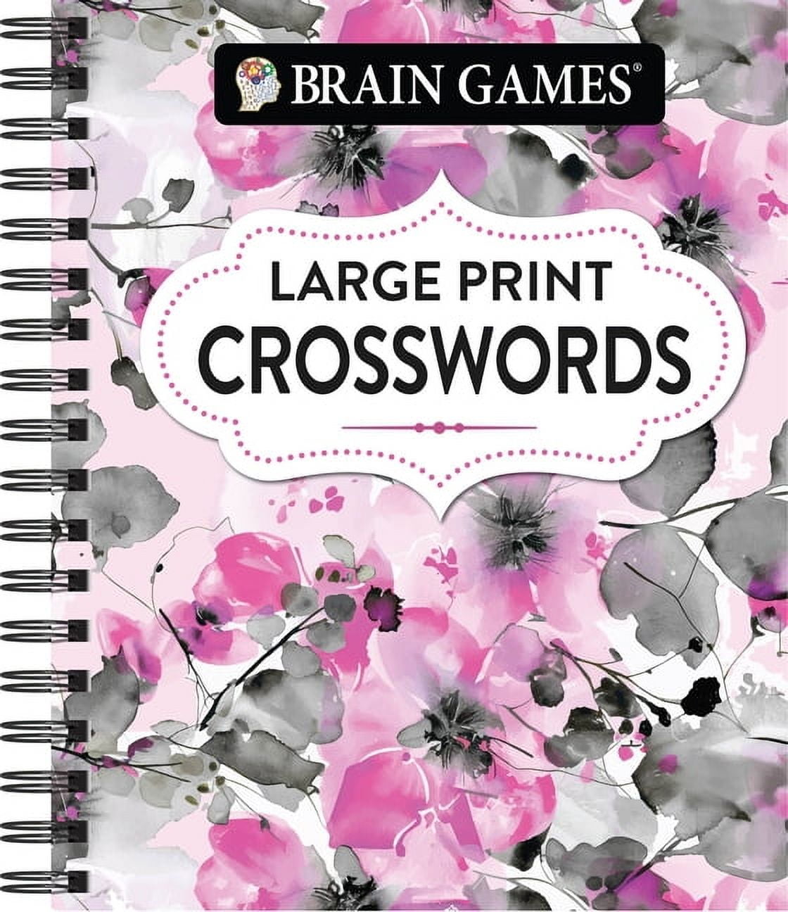 Brain Games Large Print Brain Games - Large Print Crossword (Floral ...