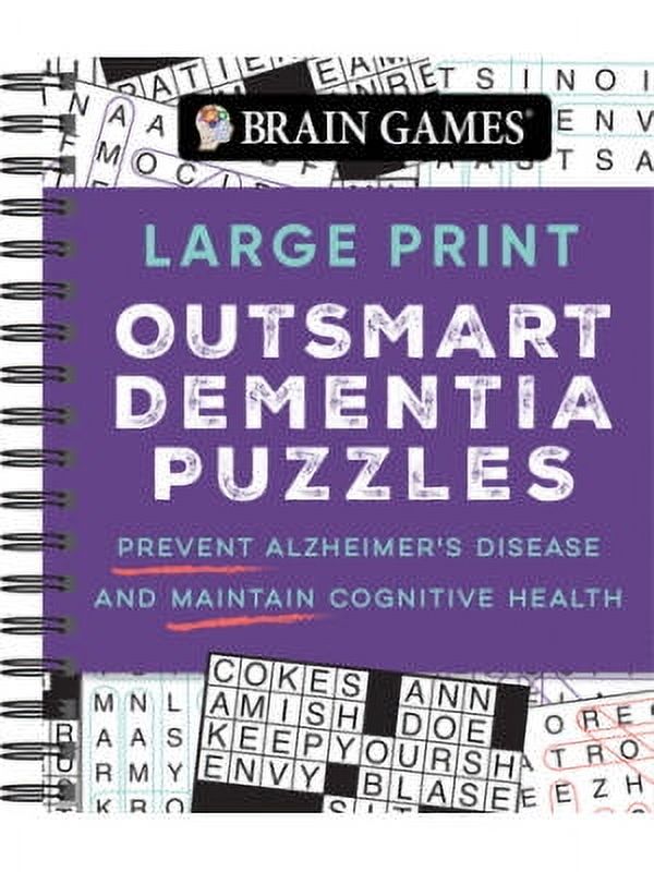 Brain Games - Large Print Outsmart Dementia Puzzles: Prevent Alzheimer ...