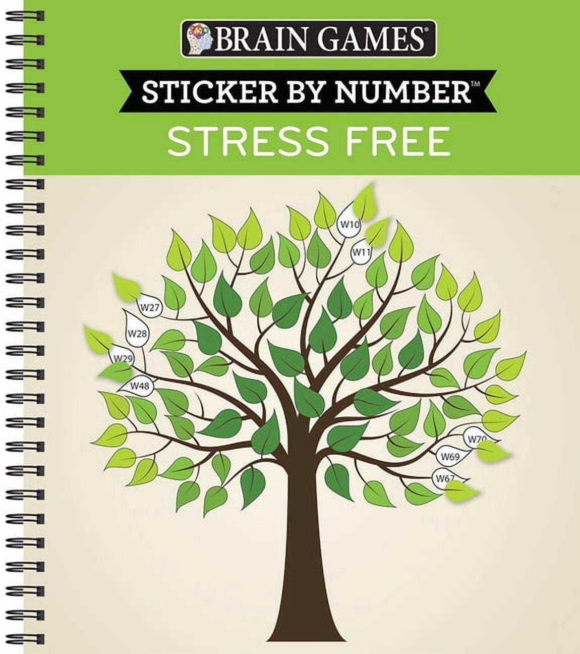 Brain Games - Sticker by Number Stress Free, 28 Images - Walmart.com
