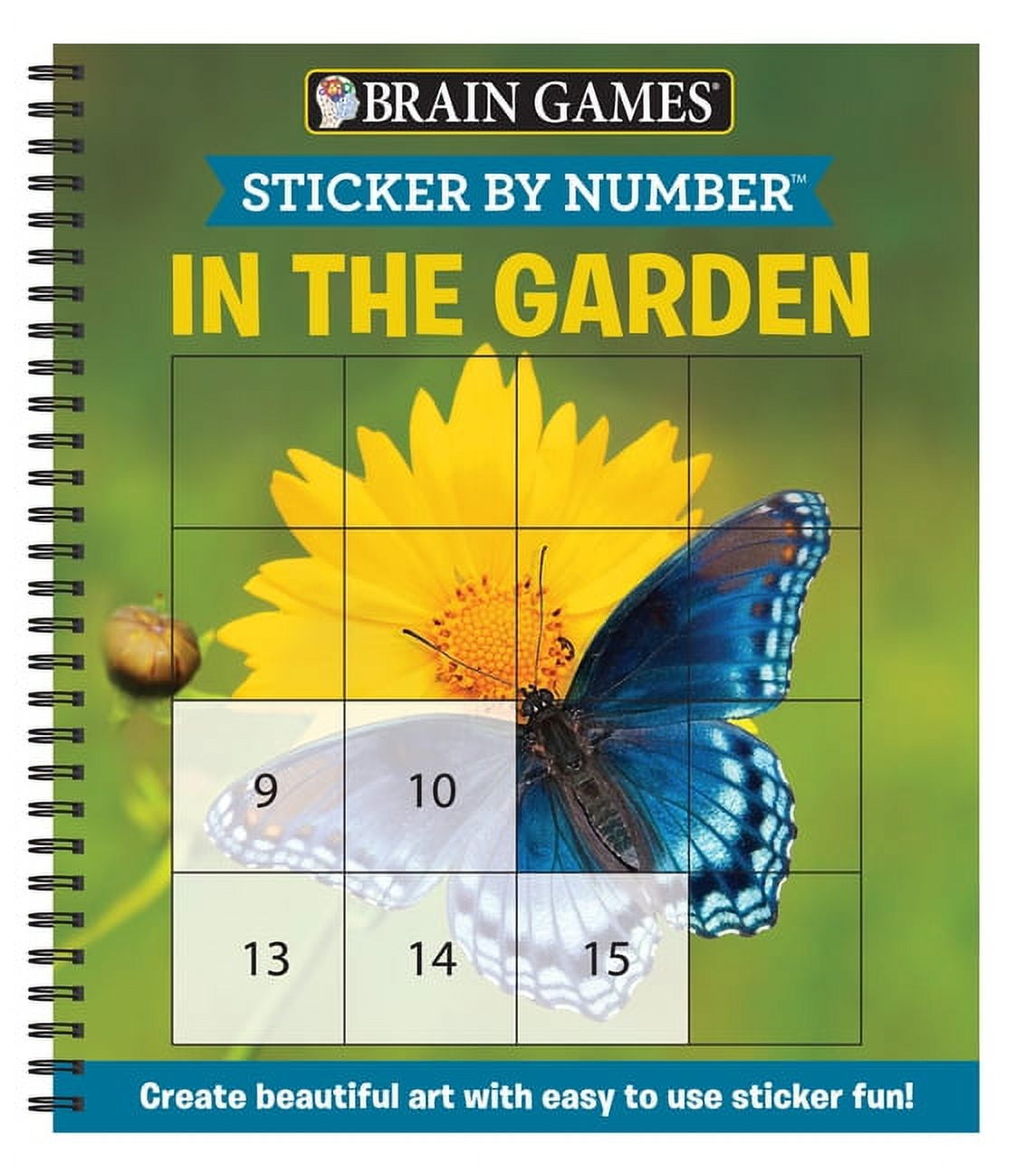 Brain Games - Sticker by Number: In the Garden Stickers (Spiral-Bound ...