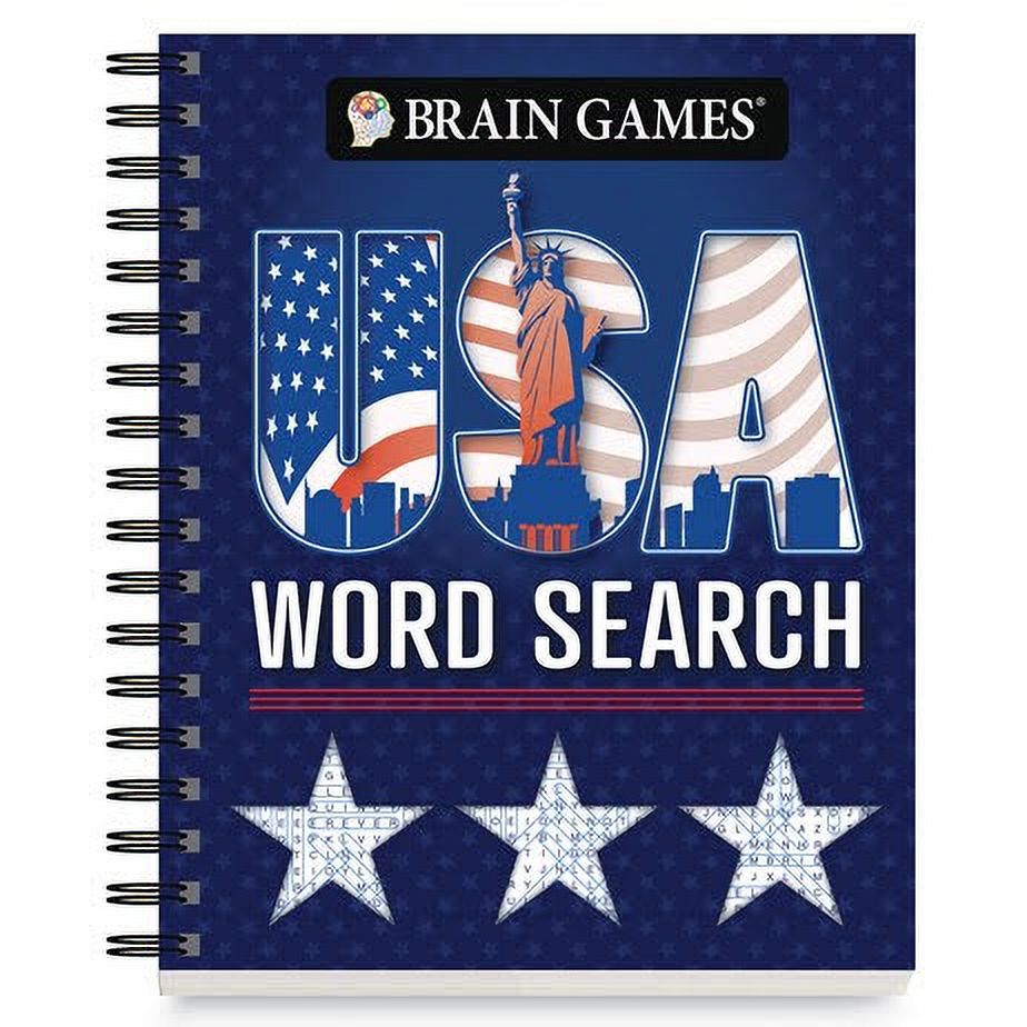Brain Games USA Word Search Softcover Book - Walmart.com