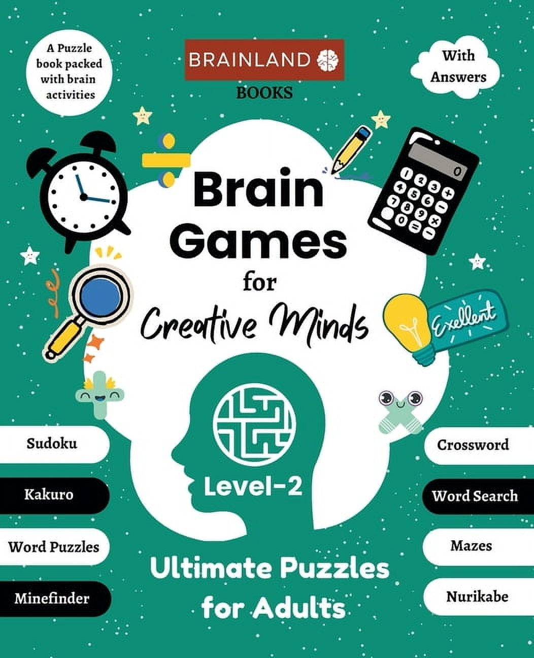 Brain Games for Creative Minds - Ultimate Puzzles for Adults - Level 2 ...