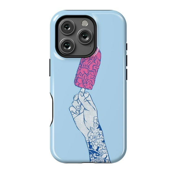 Brain Ice Cream iPhone Case Compatible with iPhone 11 12 13 14 15 16 17 ...