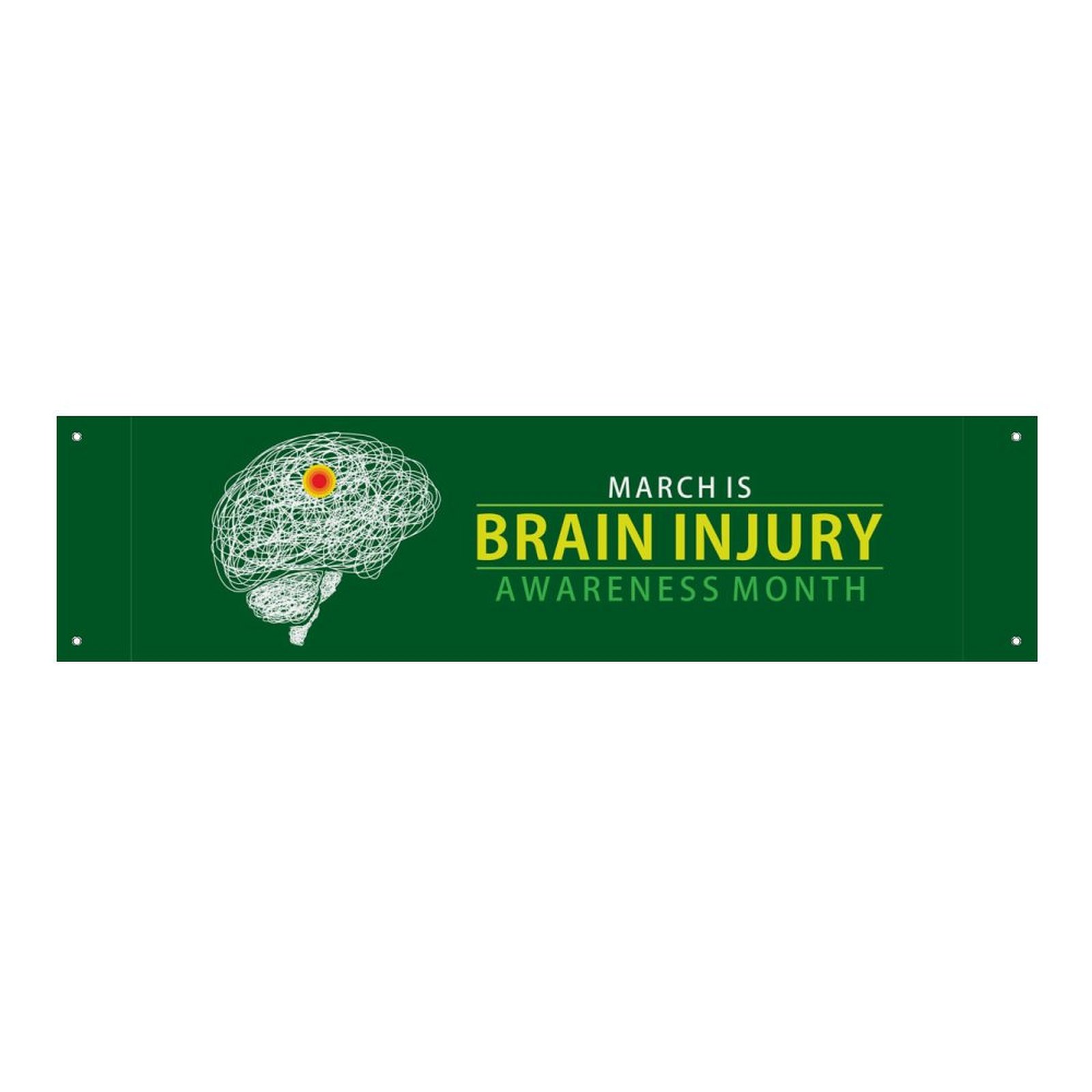 Brain Injury Awareness Month Banners Flag Hanging Backdrop Sign Wall ...