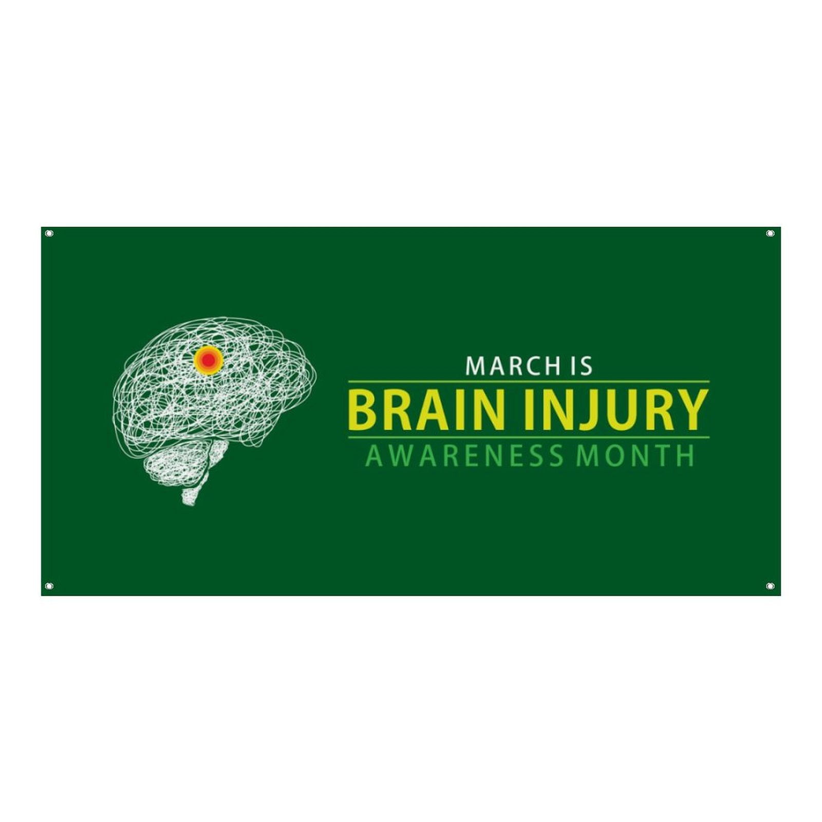 Brain Injury Awareness Month Banners Flag Hanging Backdrop Sign Wall ...