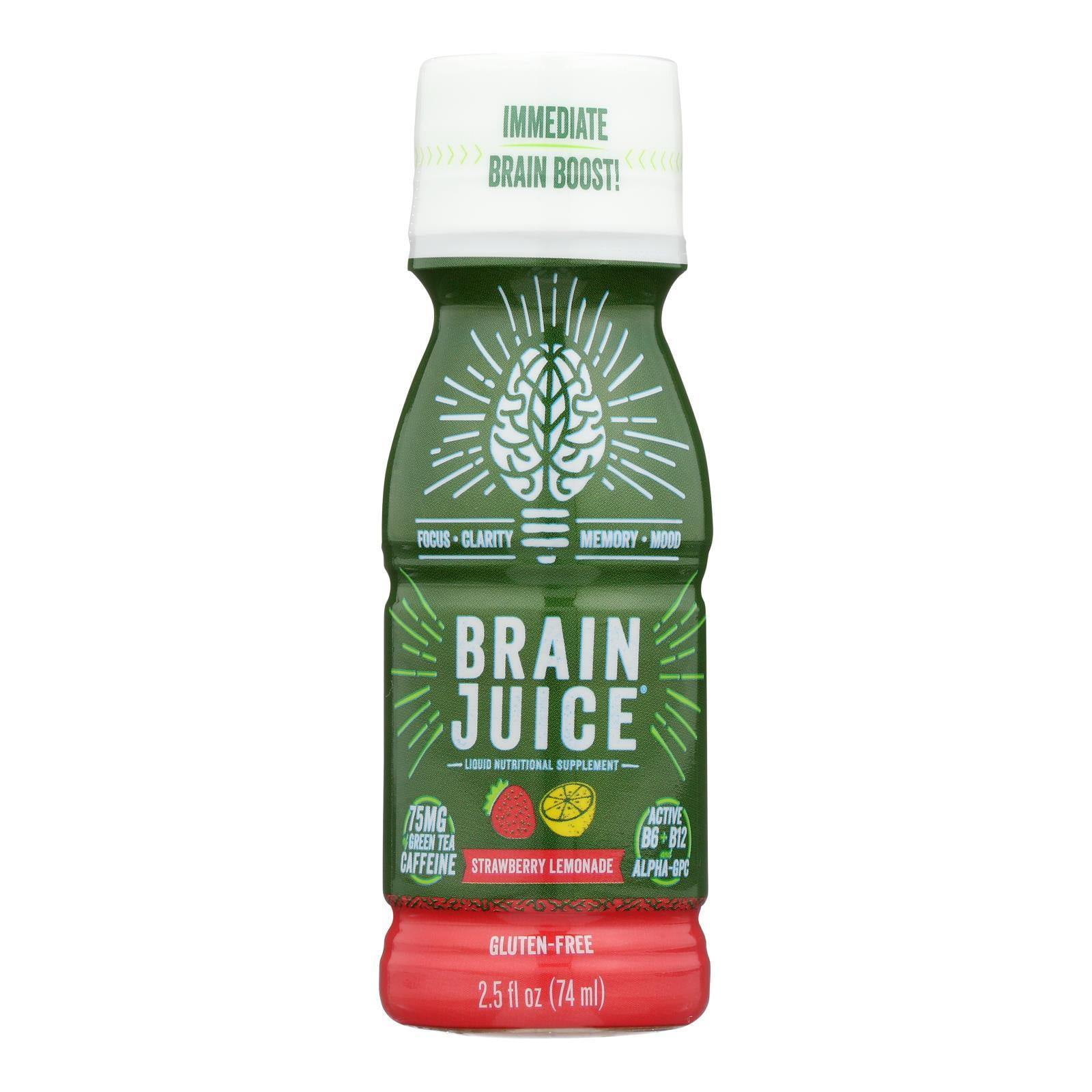 Brain Juice - Brain Juice Strawberry Lemonade - Case of 12 - 2.5 fl oz ...