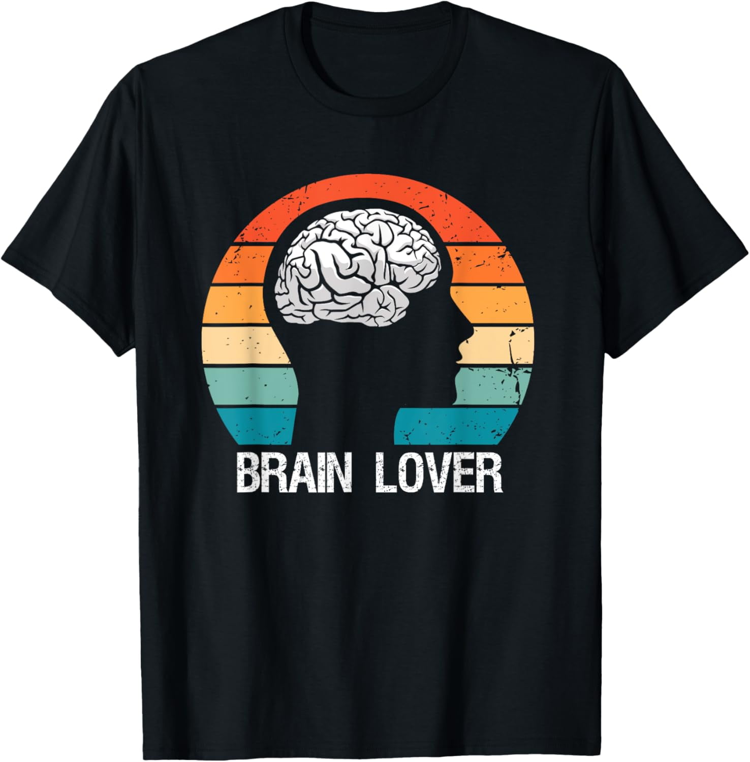 Brain Lovers Neurology Neuroscience Brain Waves Le T-Shirt - Walmart.com