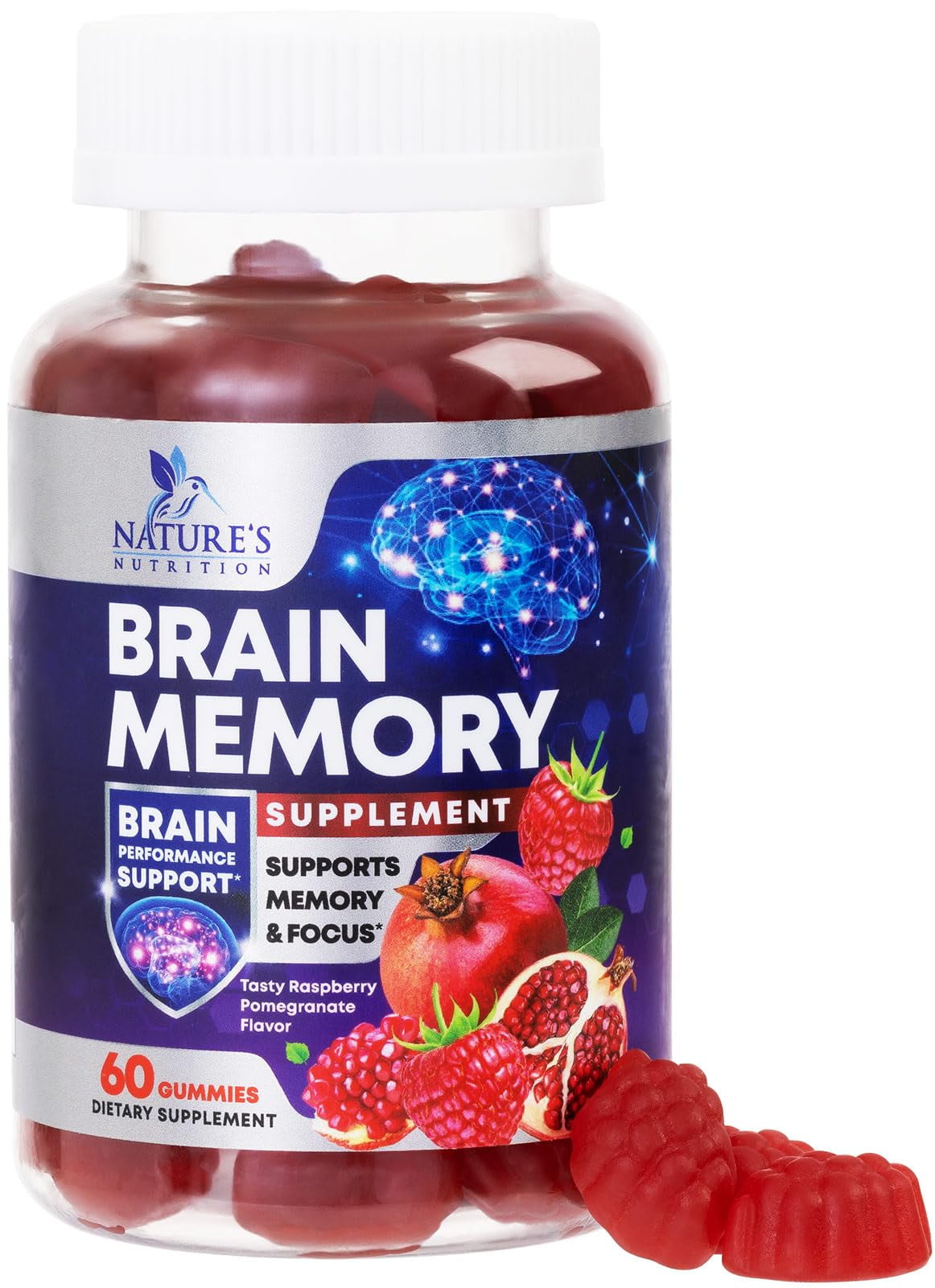 Nootropic Memory Supplement Gummy for Mental Clarity & Focus - B6 B12 ...