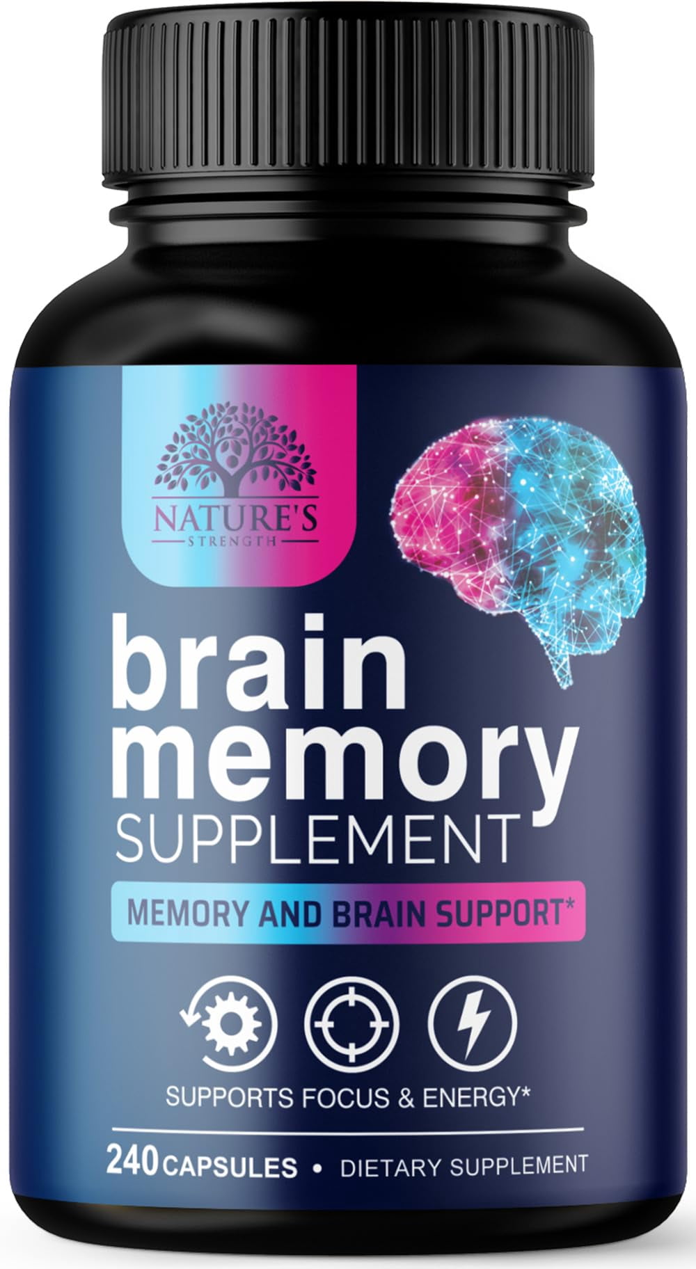 Brain Memory Supplement Pills - 3X Strength Nootropics for ...
