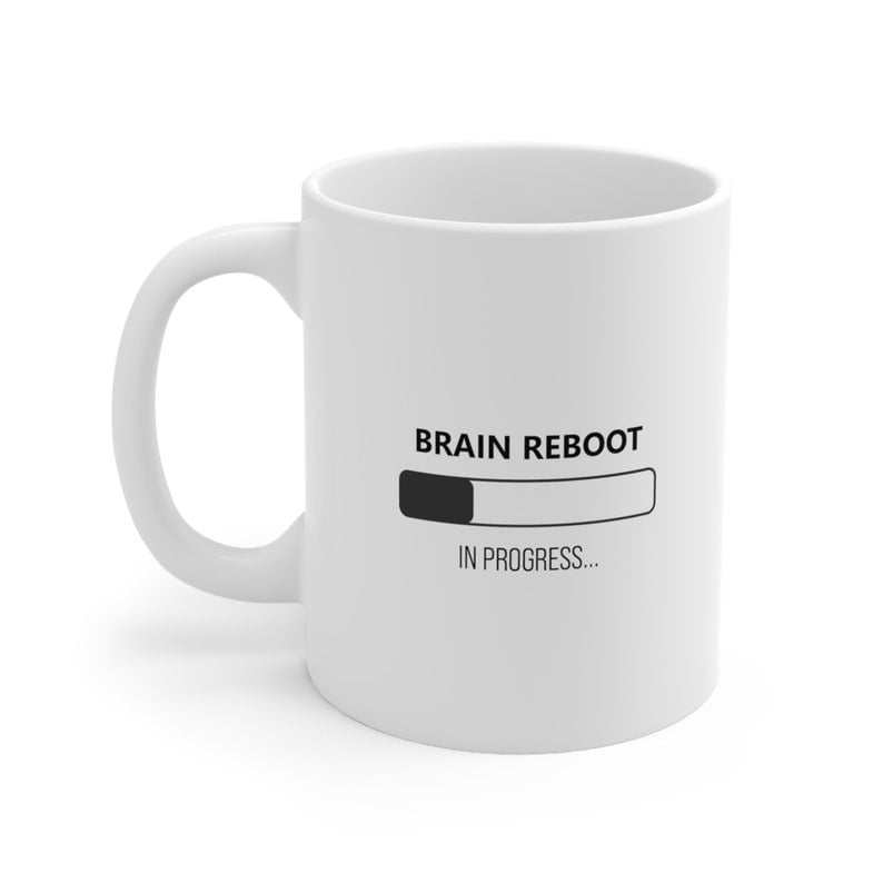 Brain Mug Loading In Progress Funny Design Humor Tech Gif for ...