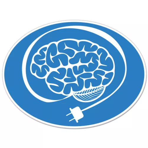 Brain Power Plug In Sticker Decal Phone Decal Water Bottle Stickers Car ...