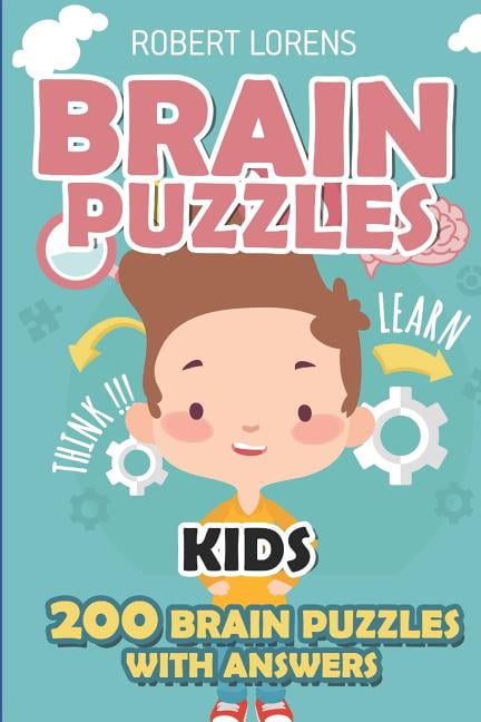 Brain Puzzles Kids: Paint Area Puzzles - 200 Brain Puzzles with Answers ...