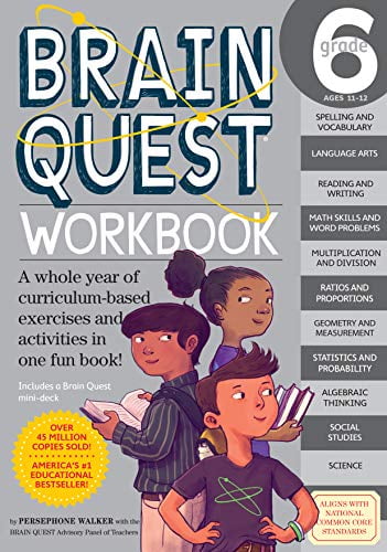 Pre-Owned Brain Quest Workbook: 6th Grade (Paperback) 0761182438 ...