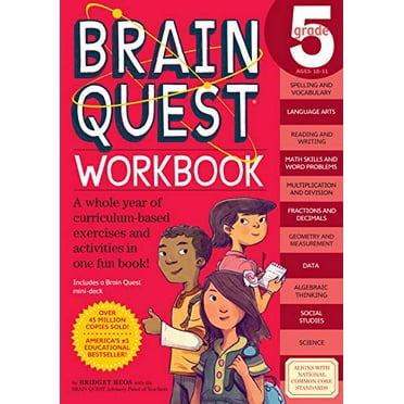 Brain Quest 6th Grade Workbook - Math Division School Paperback ...