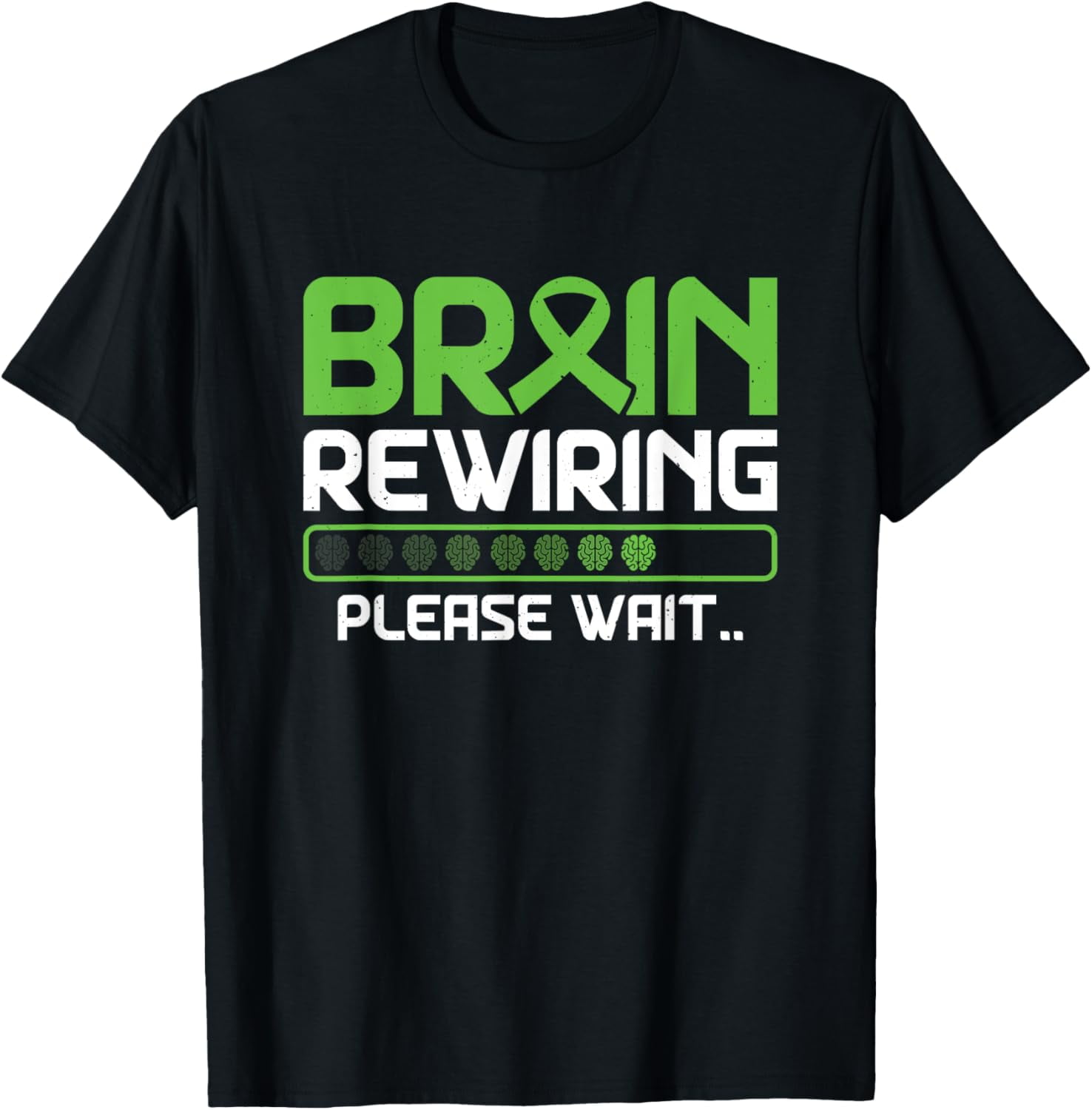 Brain Rewiring Traumatic Brain Injury Ribbon TBI Survivor T-Shirt ...