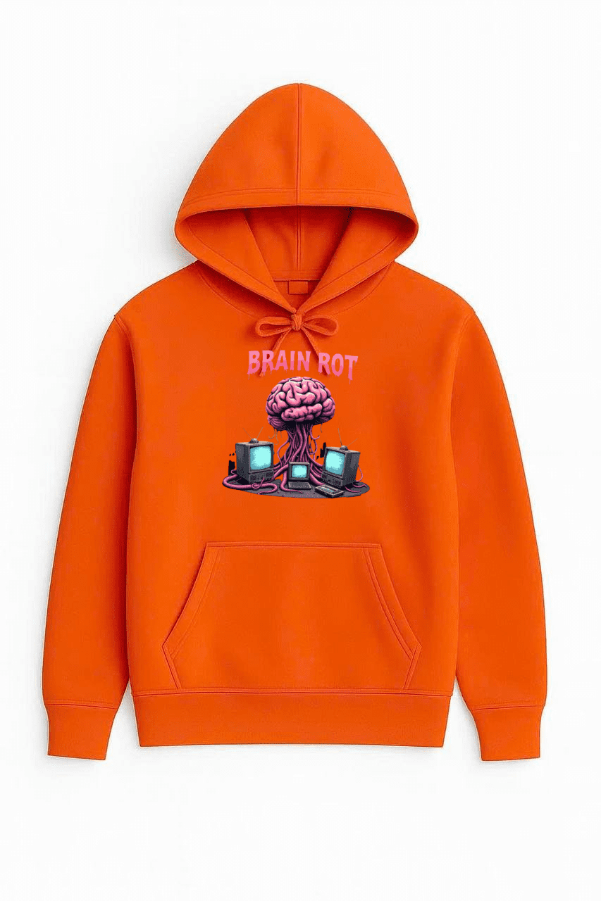 Brain Rot Design Vintage Computers Hoodie Shirt, for men & women, up to ...