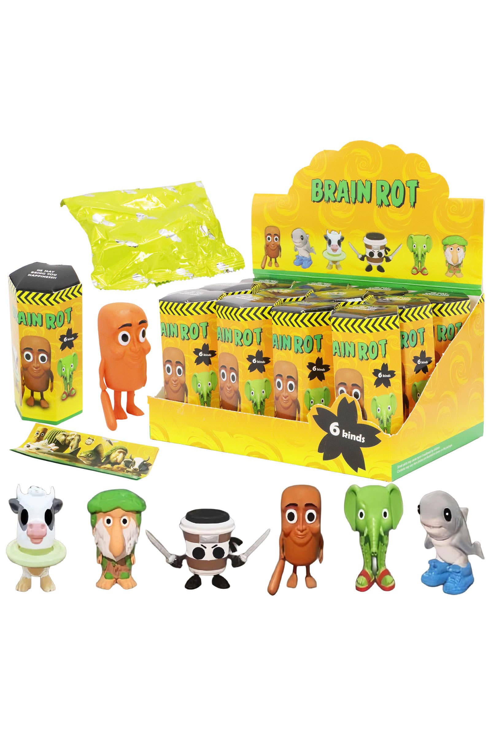 Brain Rot Figurine 1pc Mystery Blind Box - Walmart.com