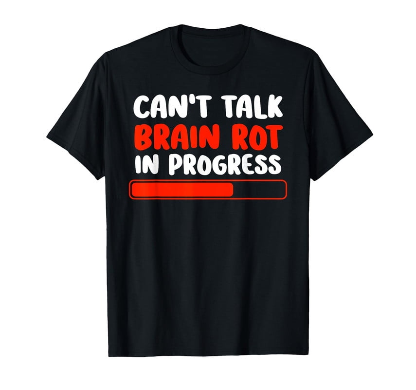 Brain Rot Shirt For Kids Brainrot Word Of The Year Gamers T-Shirt ...