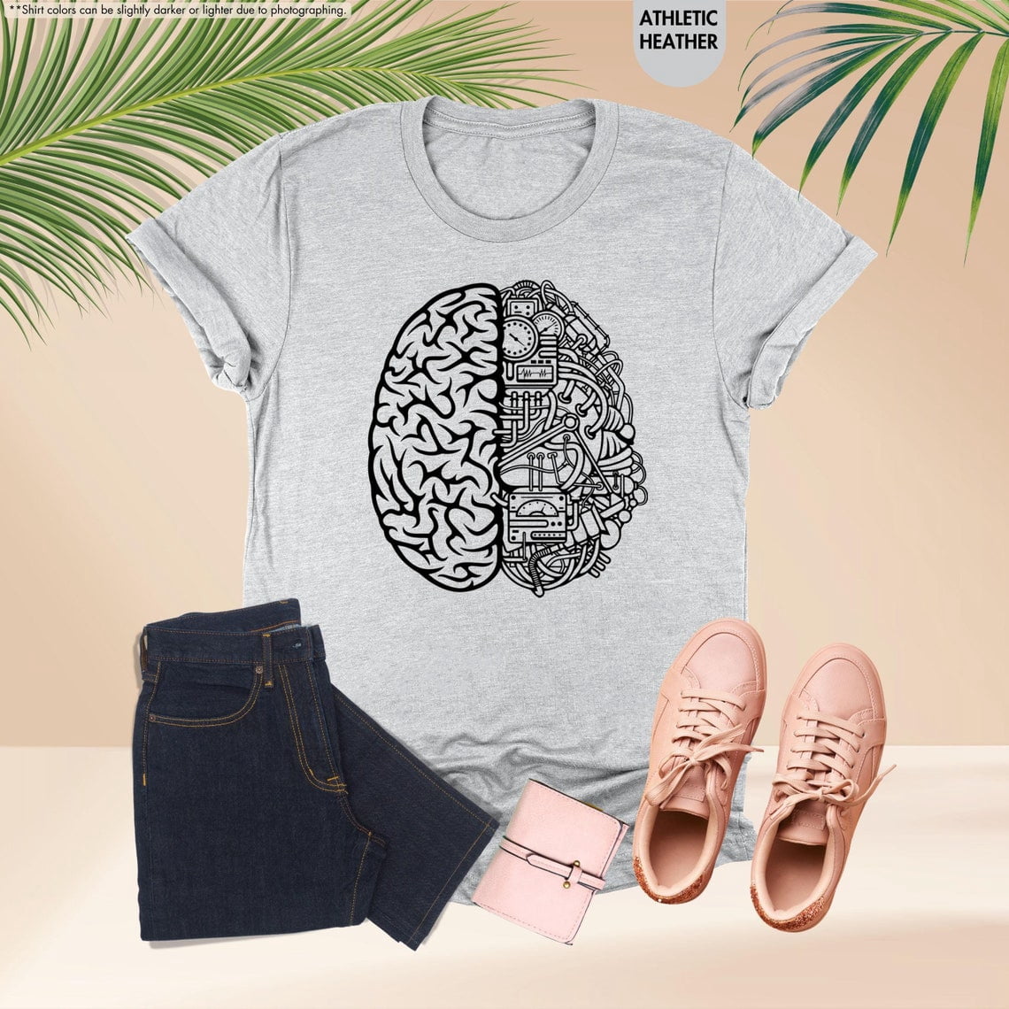 Brain Shirt, Engineer's Brain Shirt, Men Brain Shirt, Brain Anatomy ...
