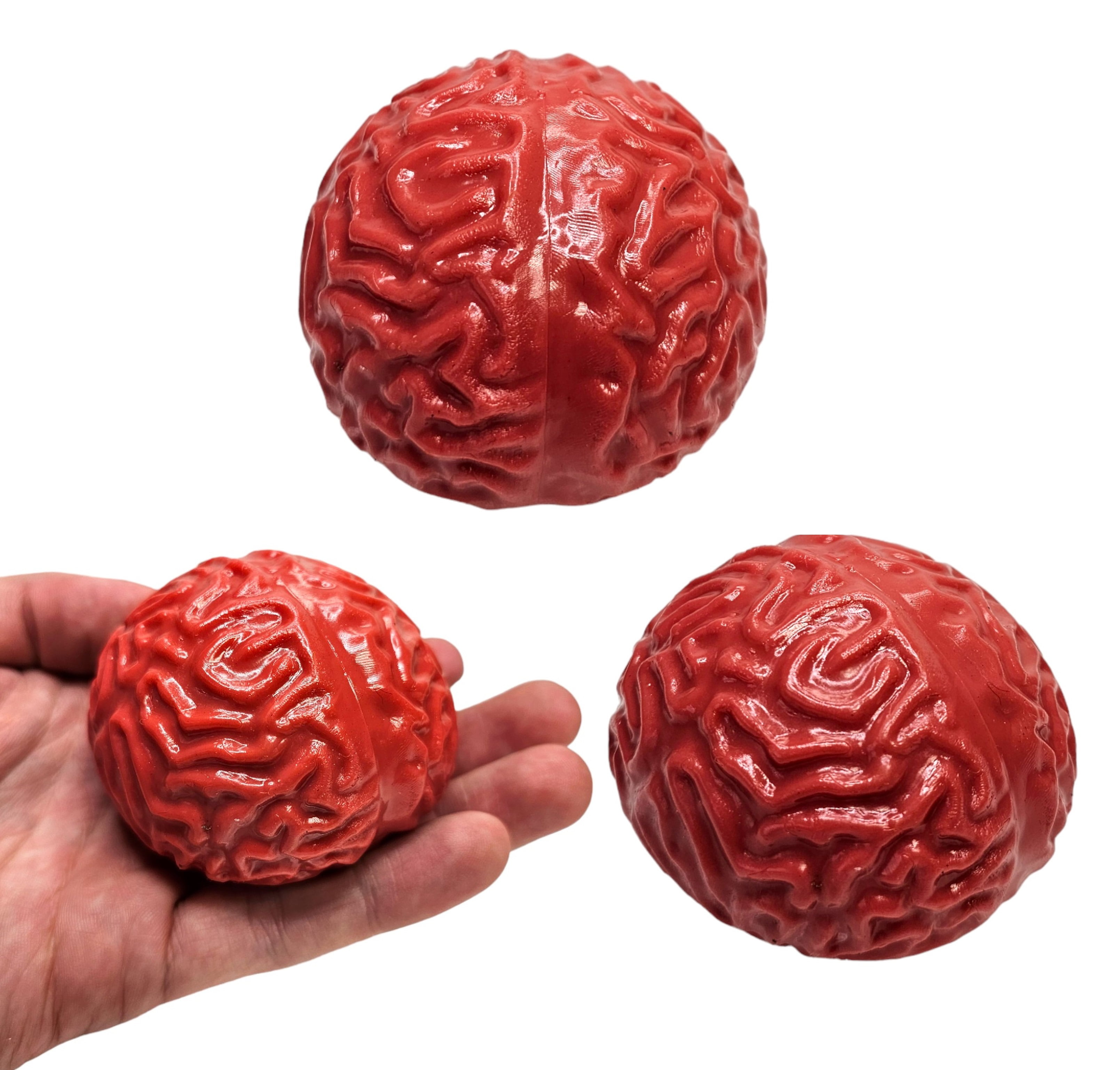 Brain Splat Ball (2.75 inch) (3 Pack) Unique Design Gel Party Favor and ...