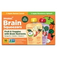 Brain Squeezers Fruit and Veggie Pouches with BrainPack, No Added Sugar ...