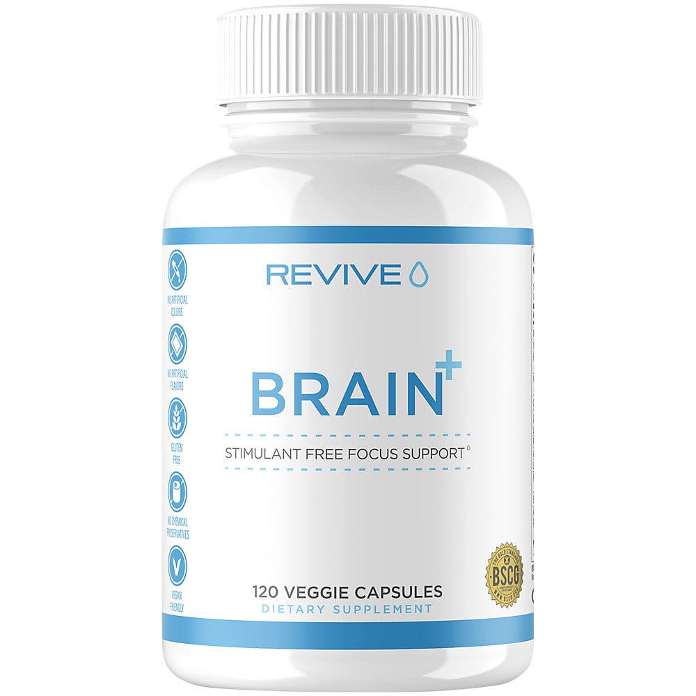 Brain+ Stimulant Free Focus Support (120 Veggie Capsules) - Walmart.com