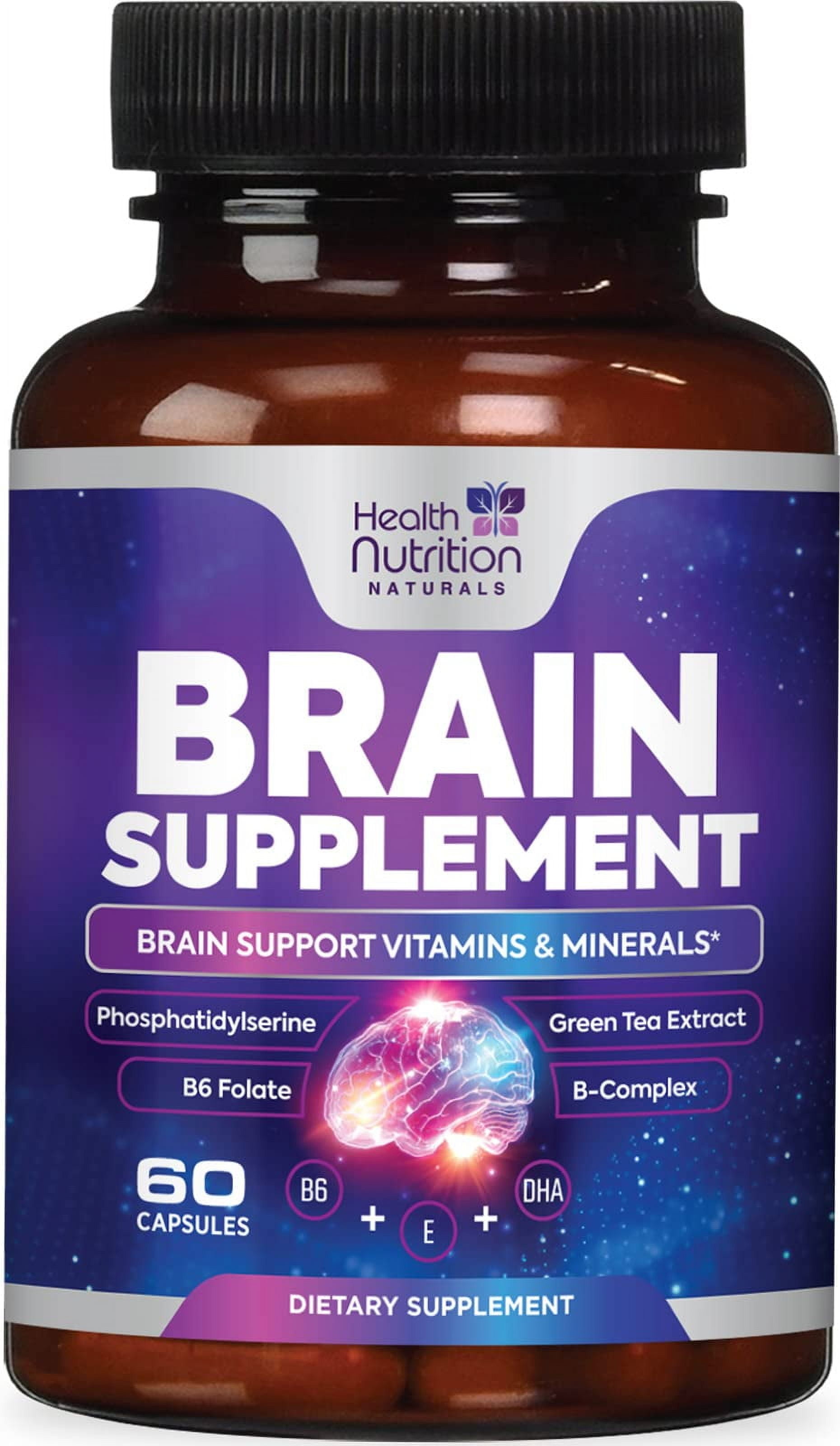 Health Nutrition Naturals Brain Supplements, Memory Focus, Nootropic ...
