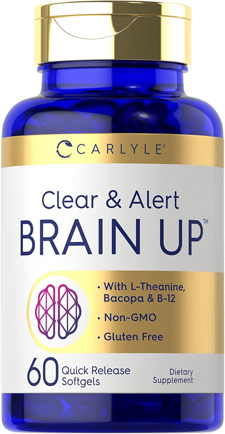 Brain Support Supplement for Men and Women | 60 Softgels | Brain Up ...