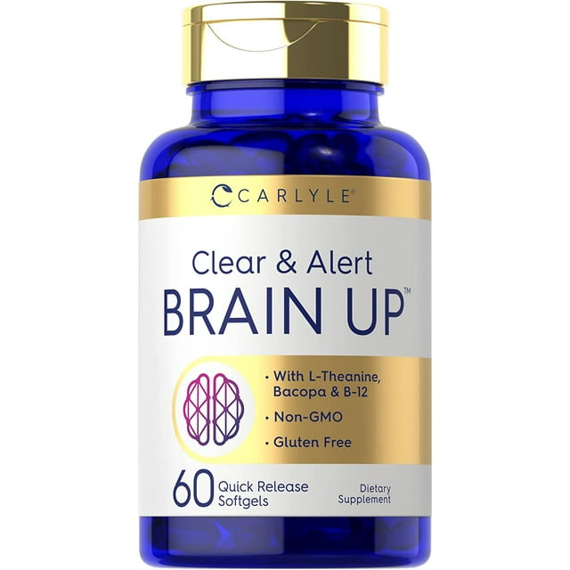 Brain Support Supplement for Men and Women | 60 Softgels | Brain Up ...
