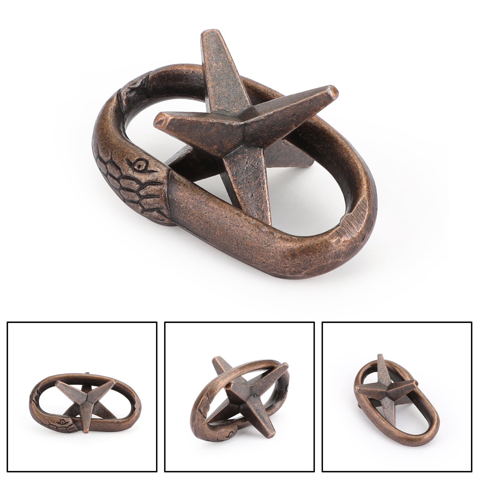 Brain Teaser Toys Magic Ring Puzzle Game IQ Test Mind Gift Metal Wire ...