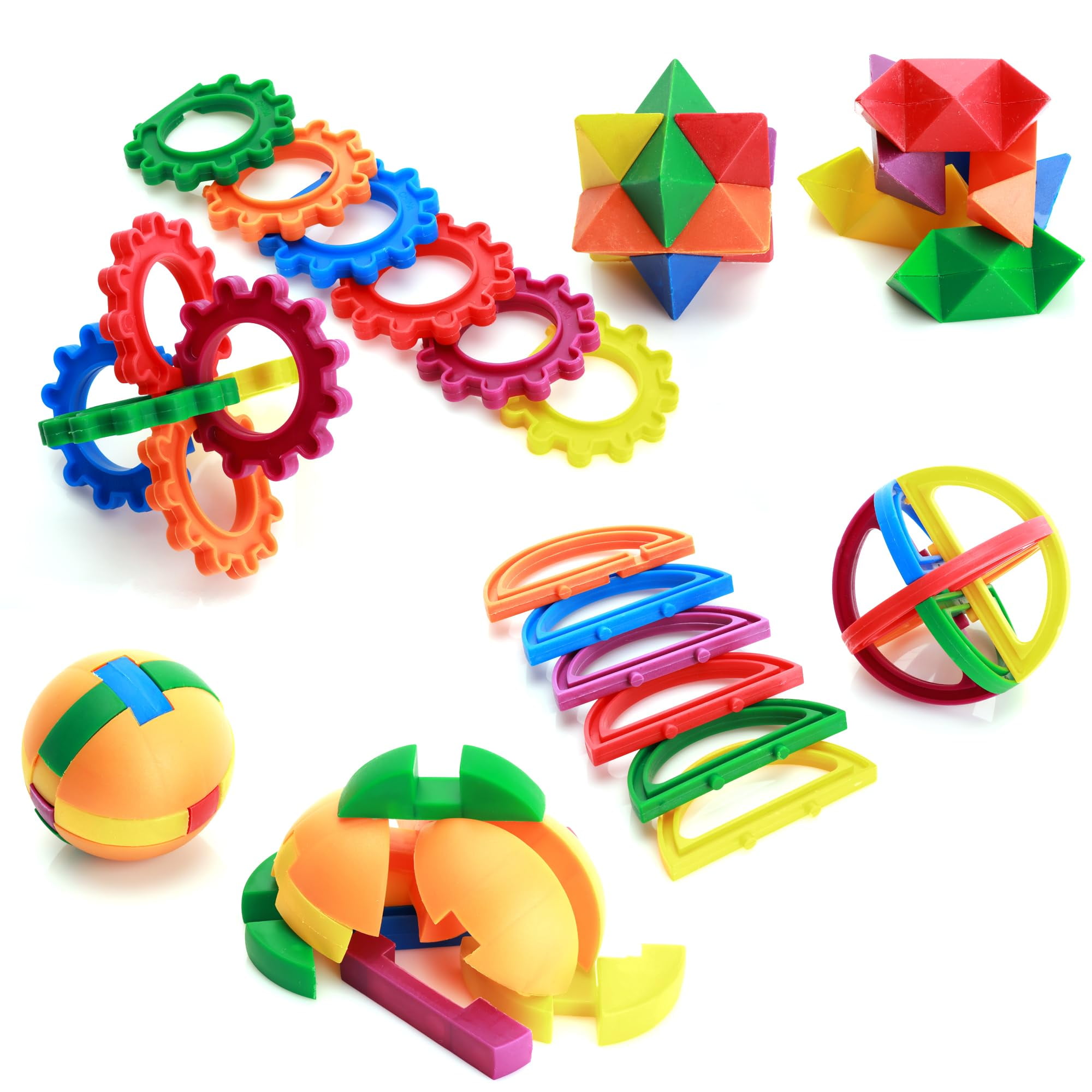 Brain Teasers Puzzle Ball 3-d Puzzles 12 Pack - Mind Games Puzzle Balls ...