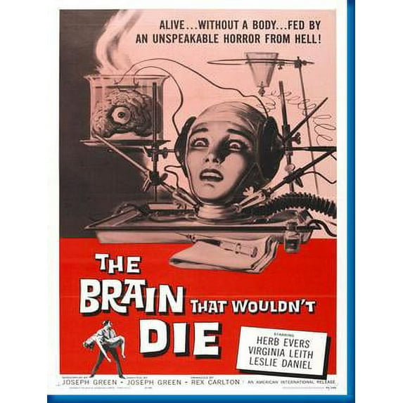 Brain That Wouldn?T Die Movie Poster 24x36 Unframed, Age: Adults ...