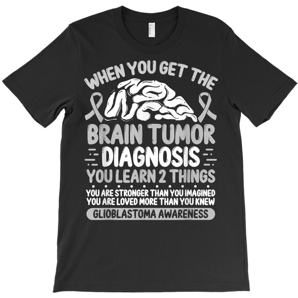 Brain Tumor Awareness Grey Ribbon Glioblastoma Diagnosis Themed Gift ...