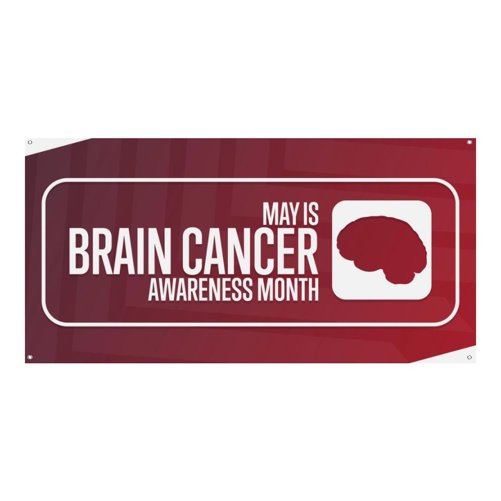 Brain Tumor Awareness Month Grey Ribbon Banners Flag Hanging Backdrop ...