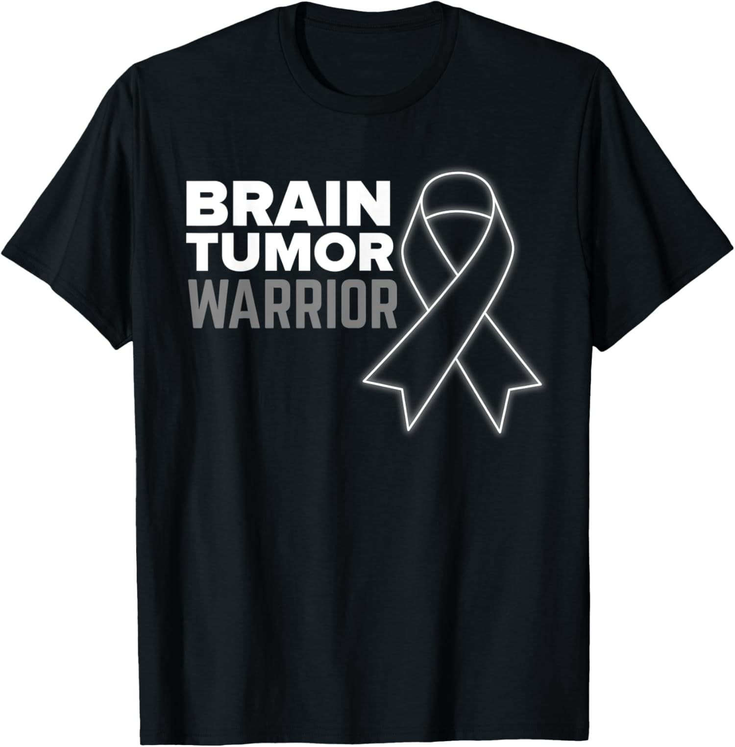 Brain Tumor Survivor Cancer Awareness Brain Cancer Warrior T-Shirt ...