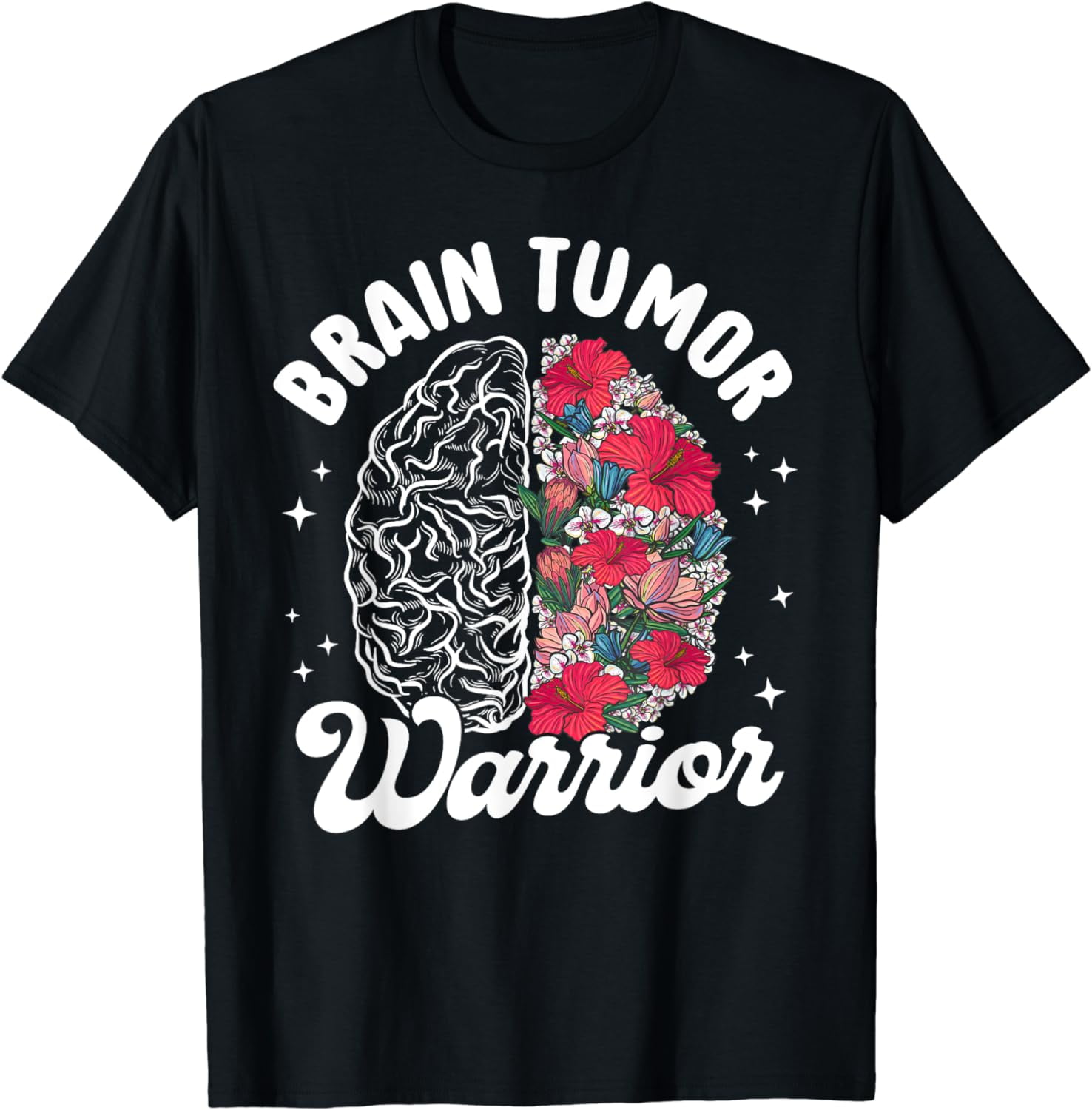 Brain Tumor Warrior Brain Tumor Awareness Brain Cancer T-Shirt ...