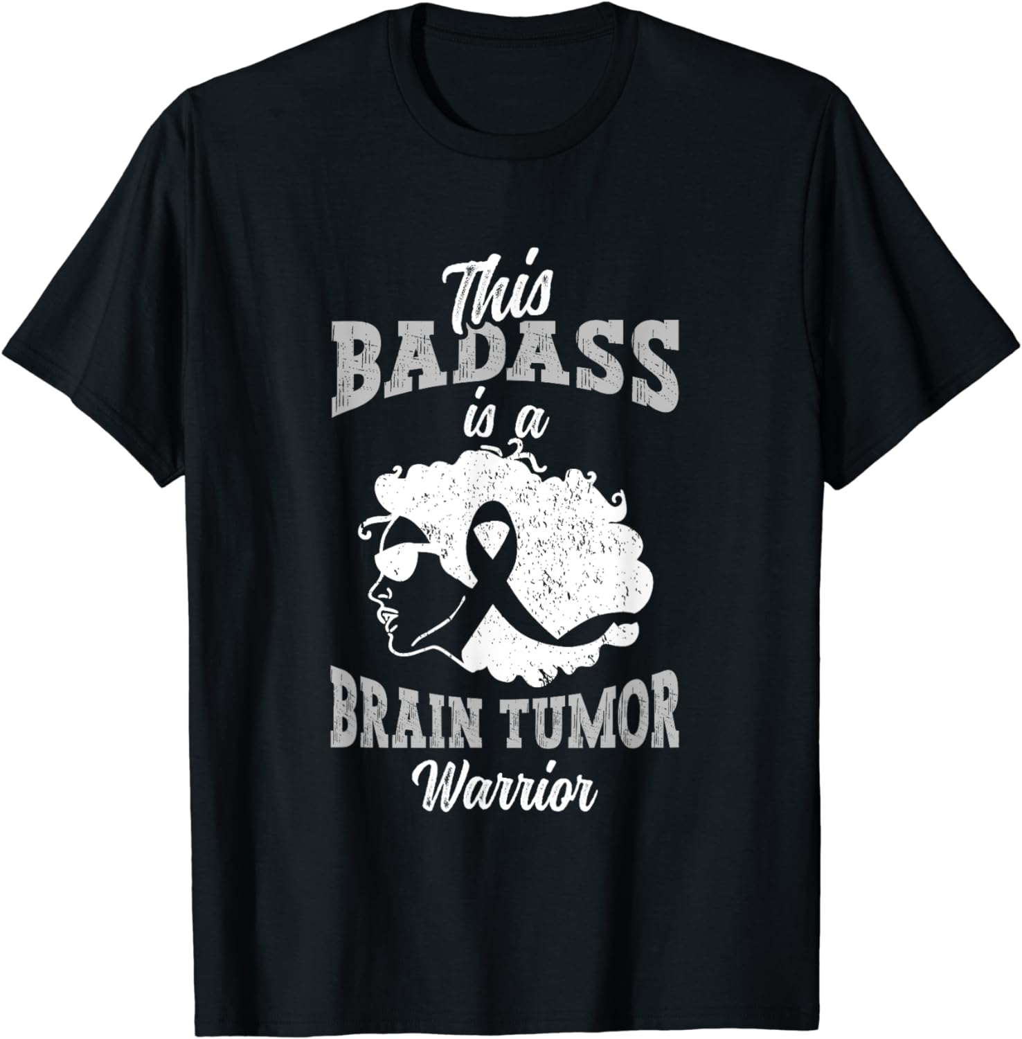 Brain Tumor Warrior Woman | Brain Cancer Awareness T-Shirt - Walmart.com