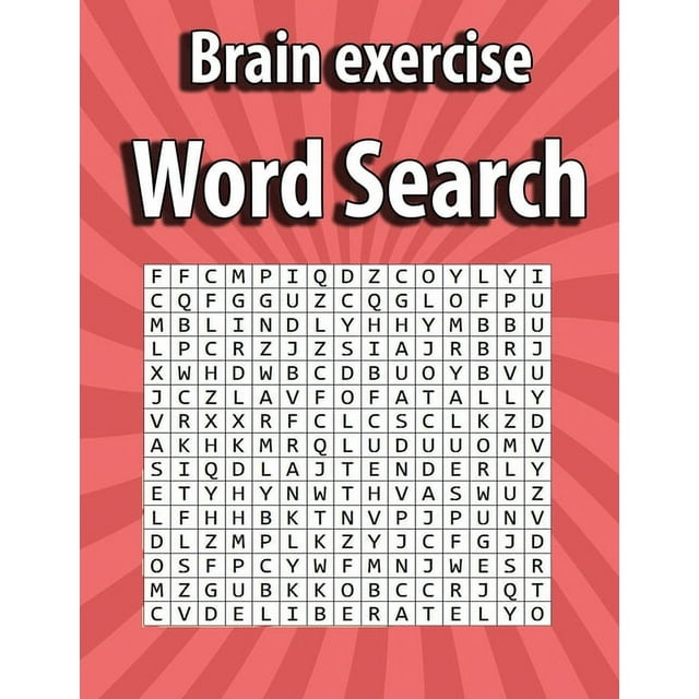 Brain exercise Word Search: Large Print Word Search Books for Seniors ...