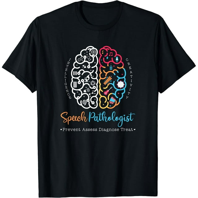 Brain of a Speech Pathologist Speech Language Therapy T-Shirt - Walmart.com