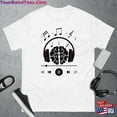 Brain with Headphones Music Lover Graphic Tee Sound Wave Notes ...