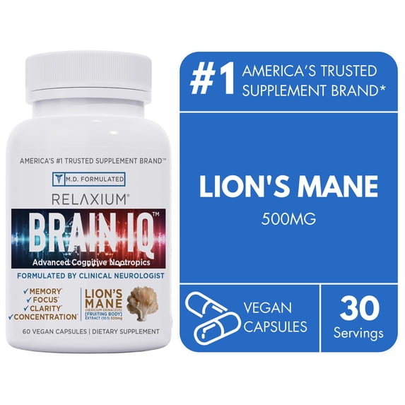 Relaxium BrainIQ Nootropic Memory Supplement for Clarity and Focus ...