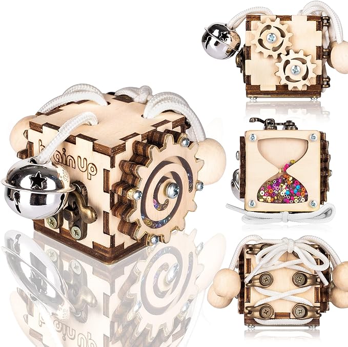 BrainUpToys Busy Activity Cube for Travel Toddlers Kids Children Baby ...