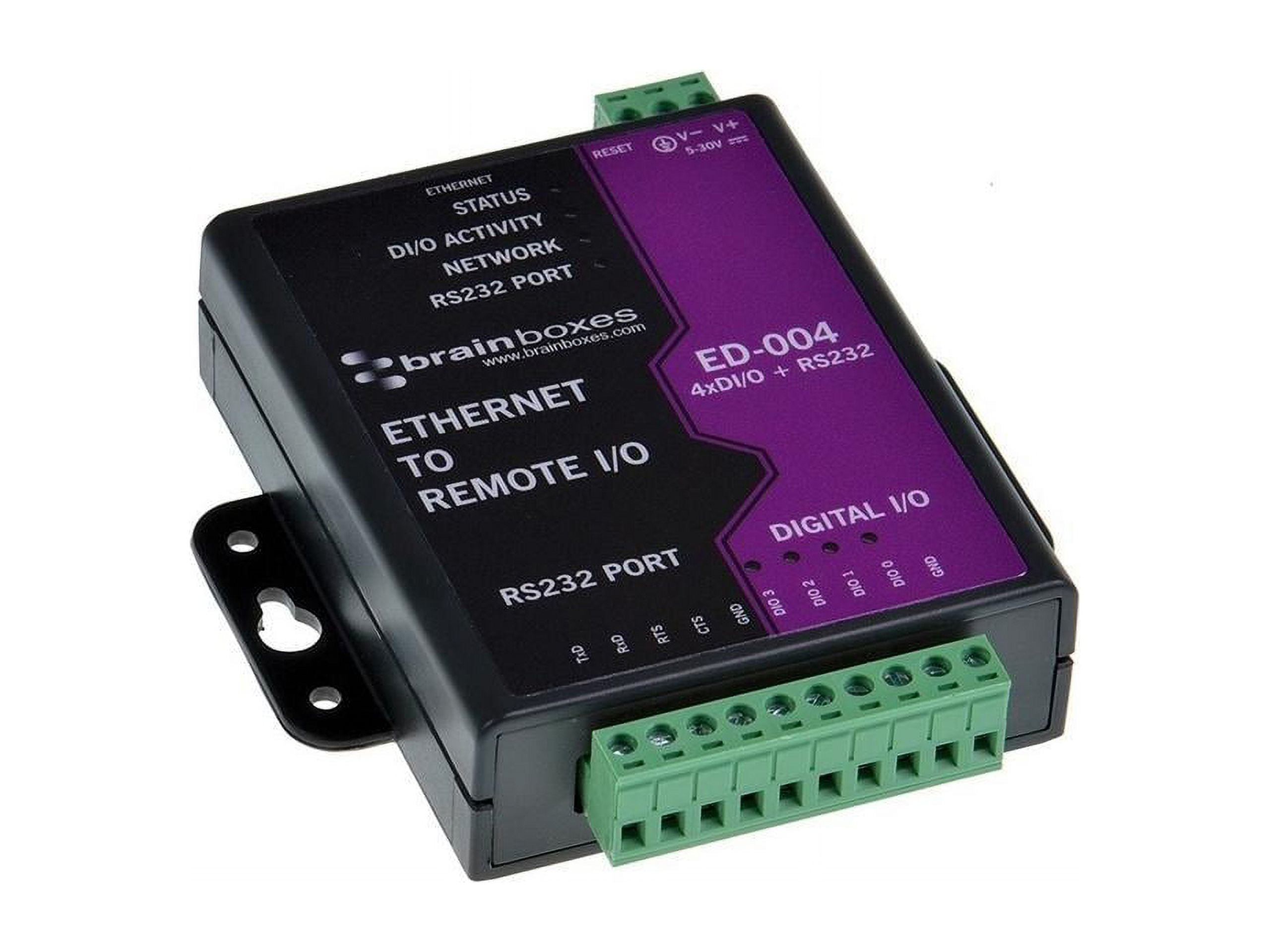 Brainboxes ED-004 Ethernet to 4 Digital IO and RS232 Serial Port - Walmart Business Supplies