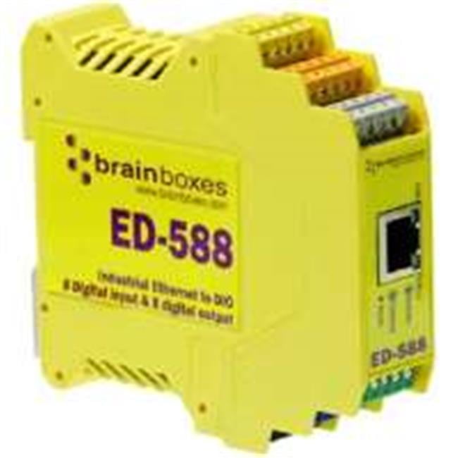 Brainboxes ED-588 Ethernet To Digital Io 8 Inputs Plus 8 Outputs - Walmart.com