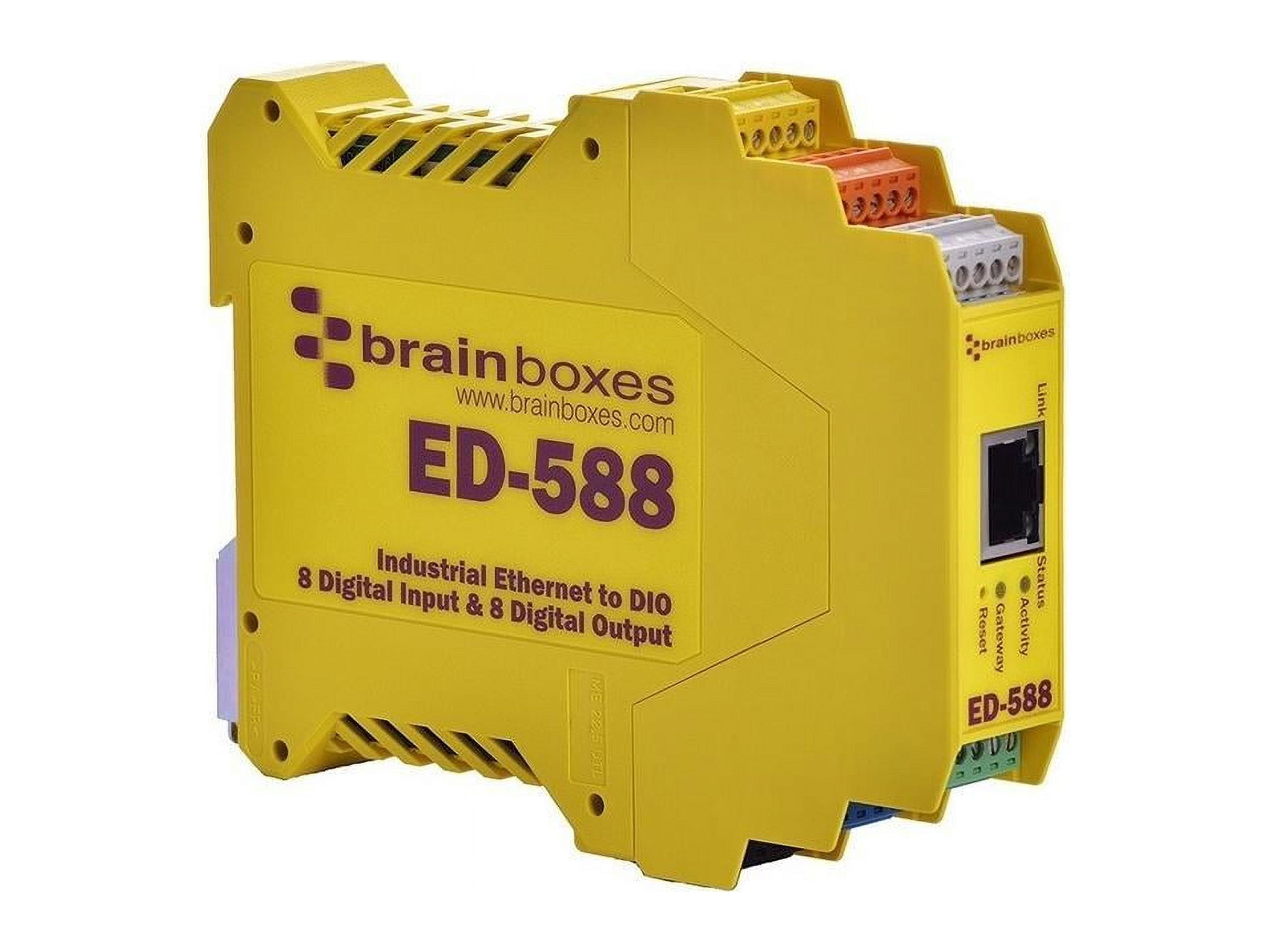 Brainboxes Ethernet to 8 Digital Inputs & 8 Digital Outputs + RS485 Gateway - Walmart Business ...