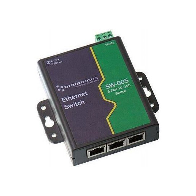 Brainboxes 5-Port Unmanaged Ethernet Switch Wall Mountable - Walmart.com