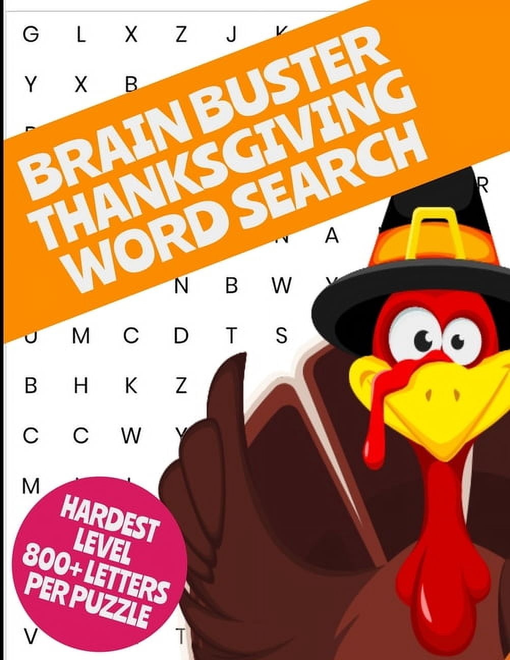 Brainbuster Thanksgiving Word Search: Hardest Level Word Search Puzzles ...