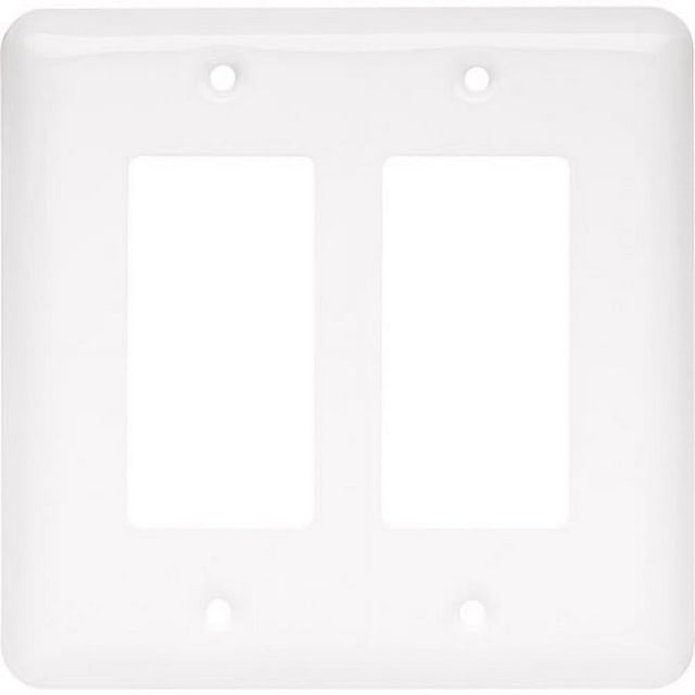 Brainerd 64088 Stamped Steel Round Double Decorator Wall Plate, 1 per ...